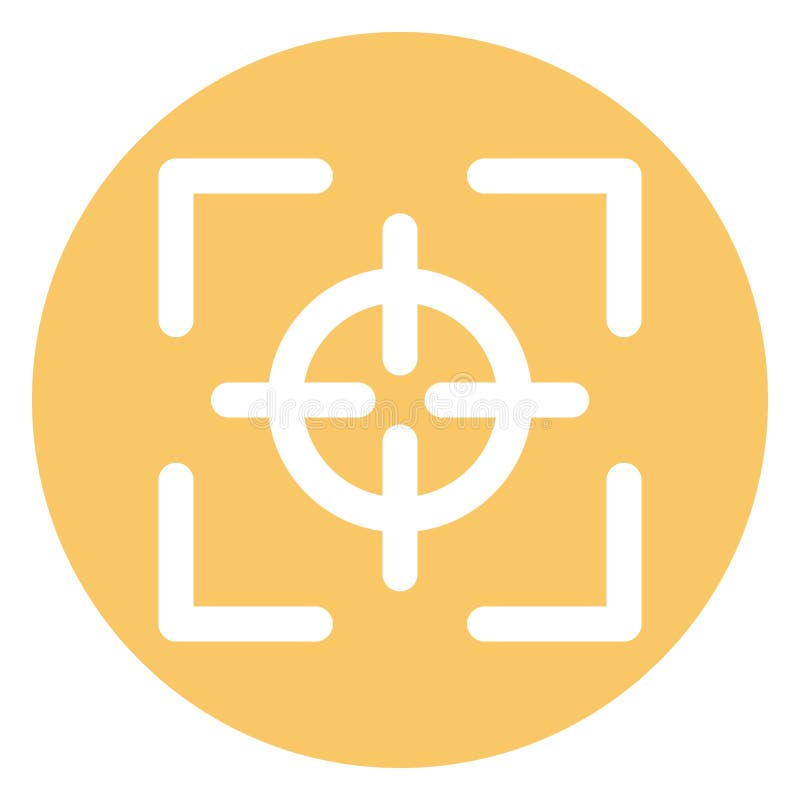 Camera Focus, Focus SelectorBold Outline Vector Icon Which Can Easily ...