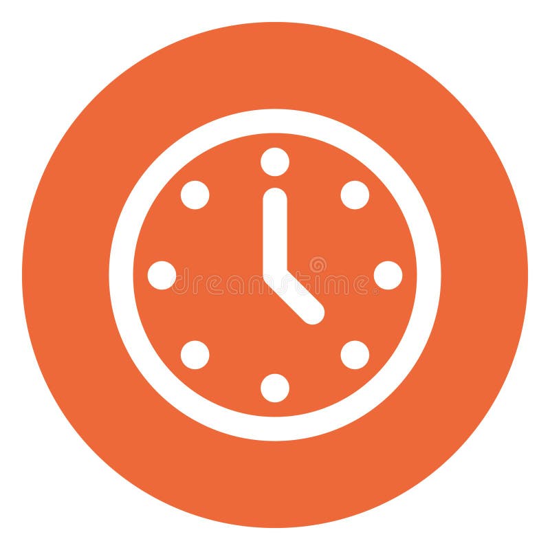 Clock, Time Bold Outline Vector Icon Which Can Easily Modified or ...