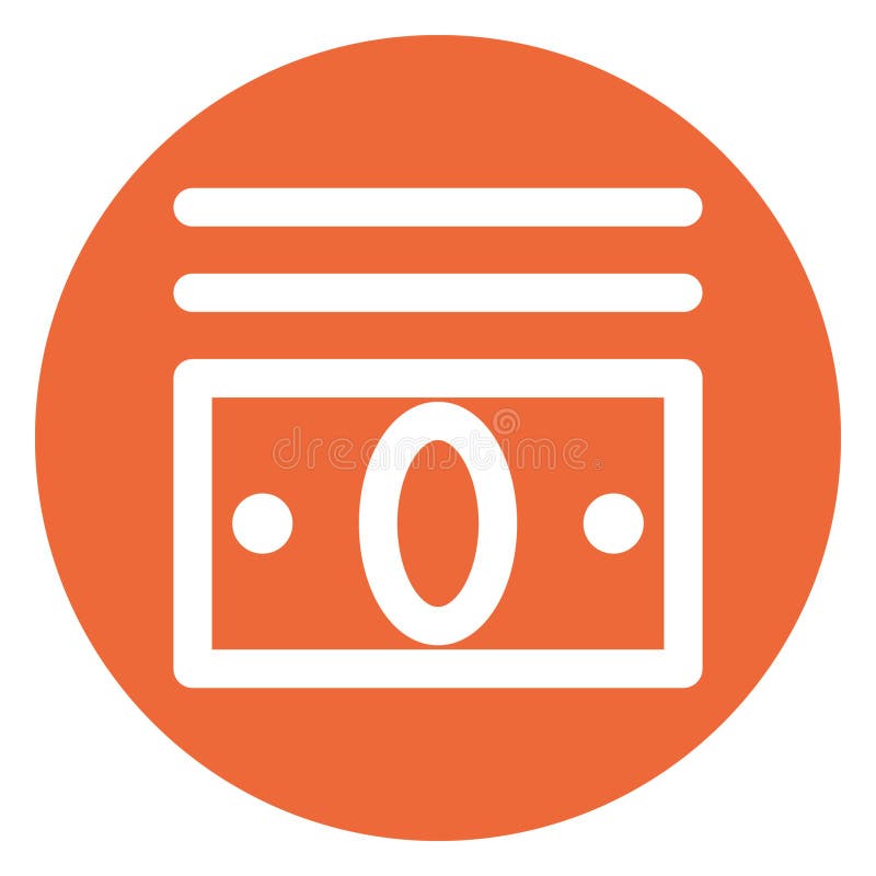 Banknotes, Currency Notes Bold Outline Vector Icon Which Can Easily ...