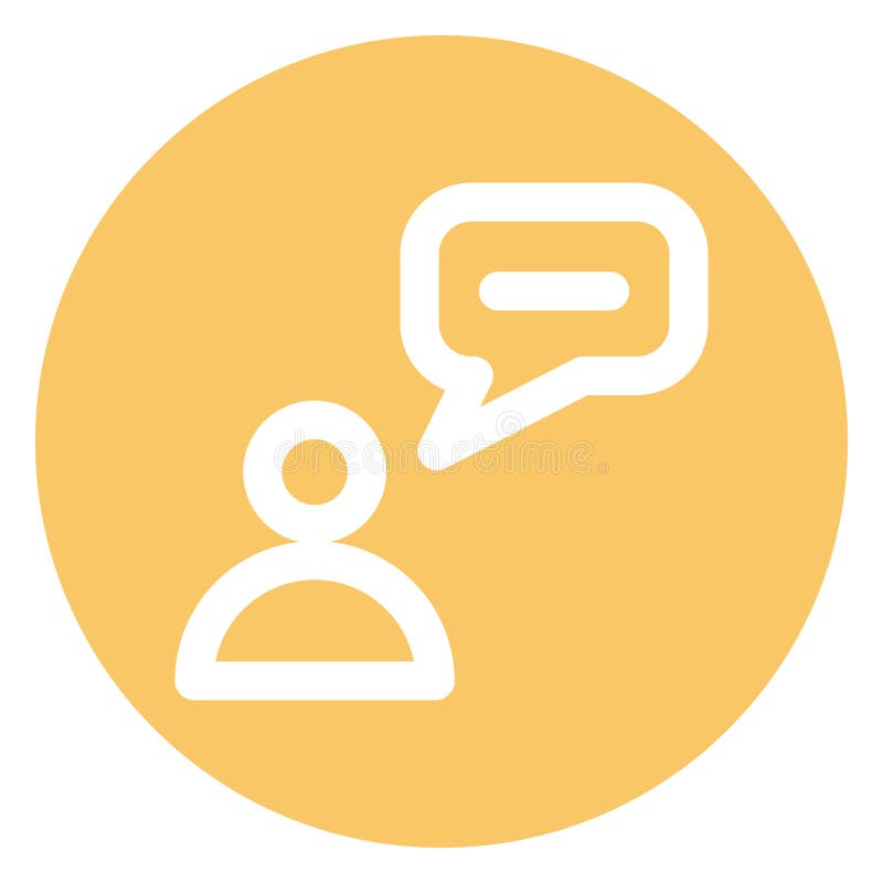 Commenting, Communication Bold Outline Vector Icon Which Can Easily ...