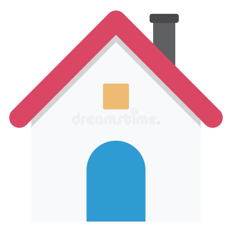 Home Color Vector Icon Which Can Easily Modify or Edit Stock ...