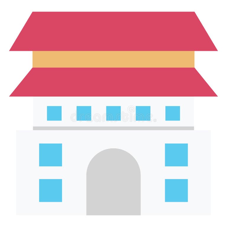 Apartments Color Vector Icon Which Can Easily Modify or Edit Stock ...