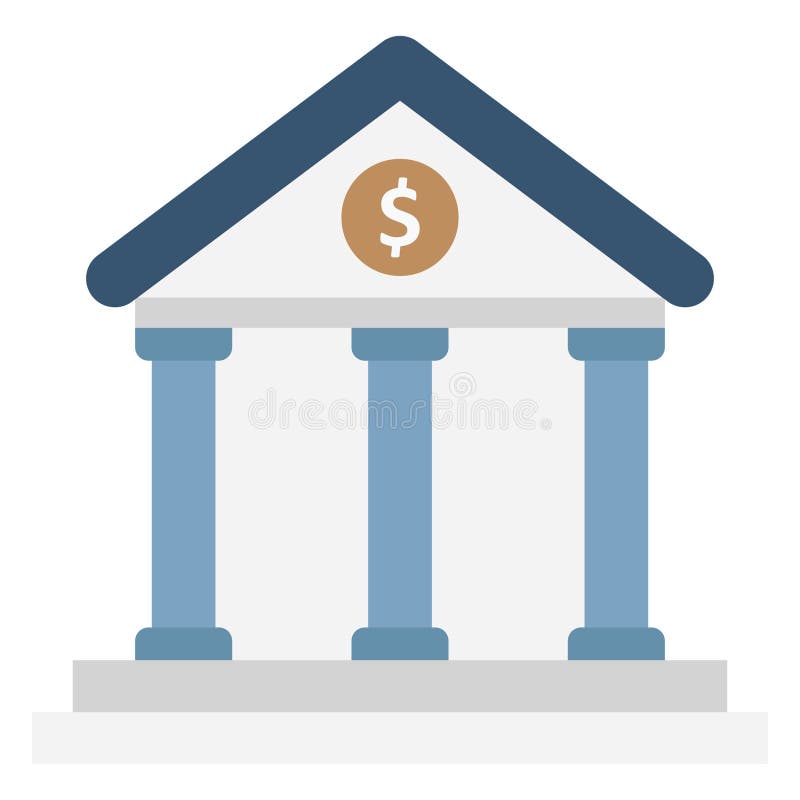 Bank Color Vector Icon Which Can Easily Modify or Edit Stock Vector ...