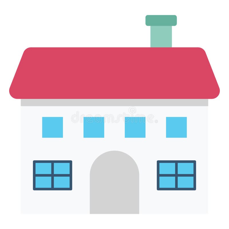 Shack Color Vector Icon Which Can Easily Modify or Edit Stock ...