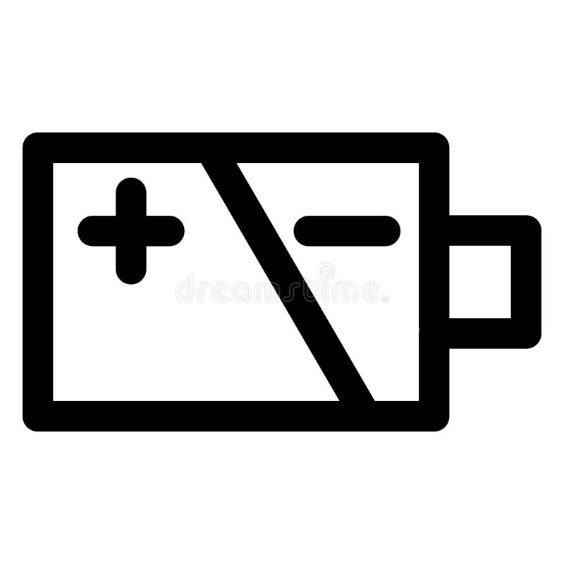 Battery, Conservation Bold Icon Which Can Easily Modify or Edit Stock ...