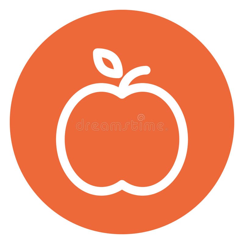 Apple, Ecology Bold Icon Which Can Easily Modify or Edit Stock Vector ...