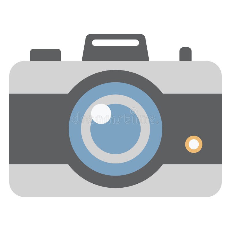 Camera, Digital Camera Color Vector Icon Which Can Be Easily Modified ...