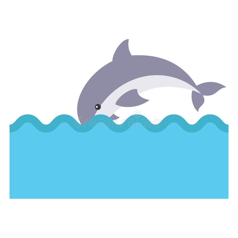 Diving Whale, Jumping Whale Color Vector Icon Which Can Be Easily ...