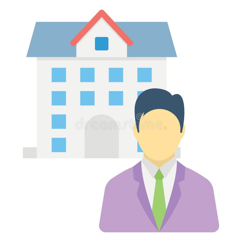 Businessman Color Vector Icon Which Can Easily Modify or Edit Stock ...