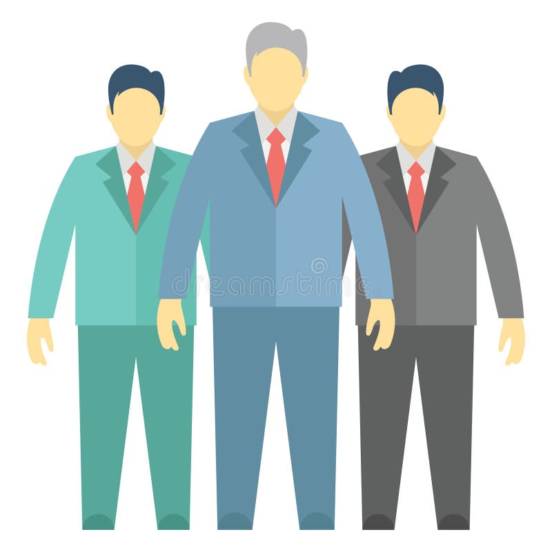 Business Crew, Business Group Color Vector Icon Which Can Easily Modify ...