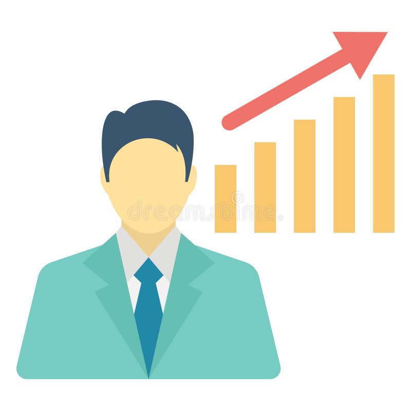 Business Analyst, Data Analyst Color Vector Icon Which Can Easily ...