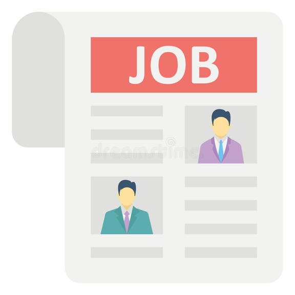 Job Advertisement, Job Classified Ads Color Vector Icon Which Can ...