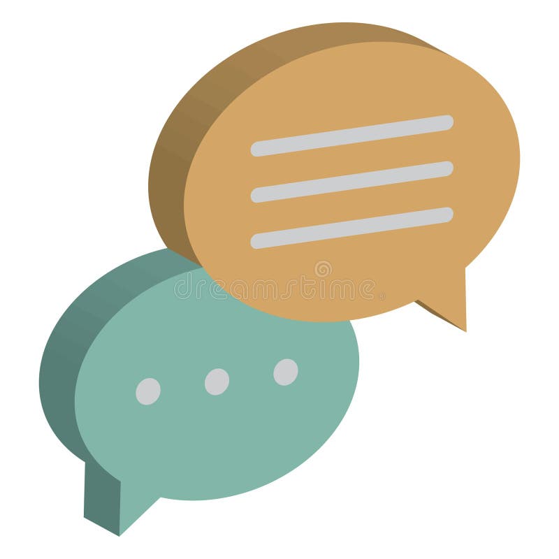 Chat Balloon Isolated Vector Icon Which Can Easily Modify Stock Vector ...