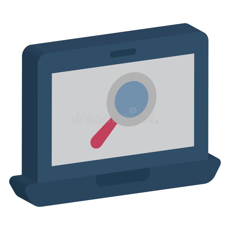 Inspection, Laptop Isolated Vector Icon Which Can Easily Modify ...