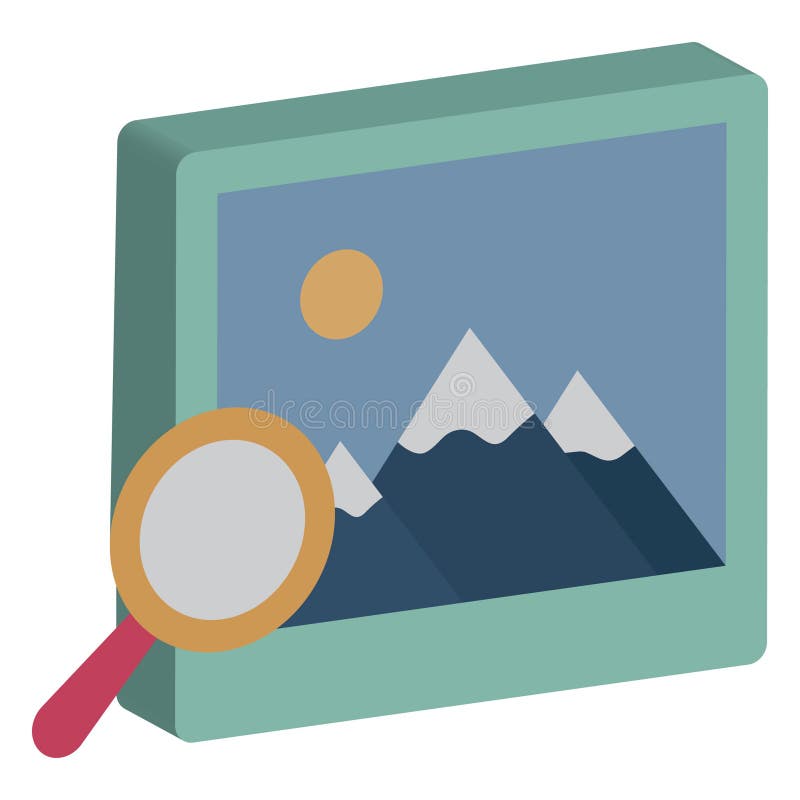 Find Image, Find Landscape Isolated Isolated Vector Icon Which Can ...