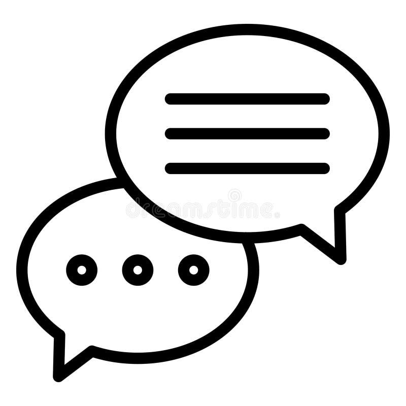 Chat Balloon, Chat Bubble Vector Icon Which Can Easily Modify Stock ...