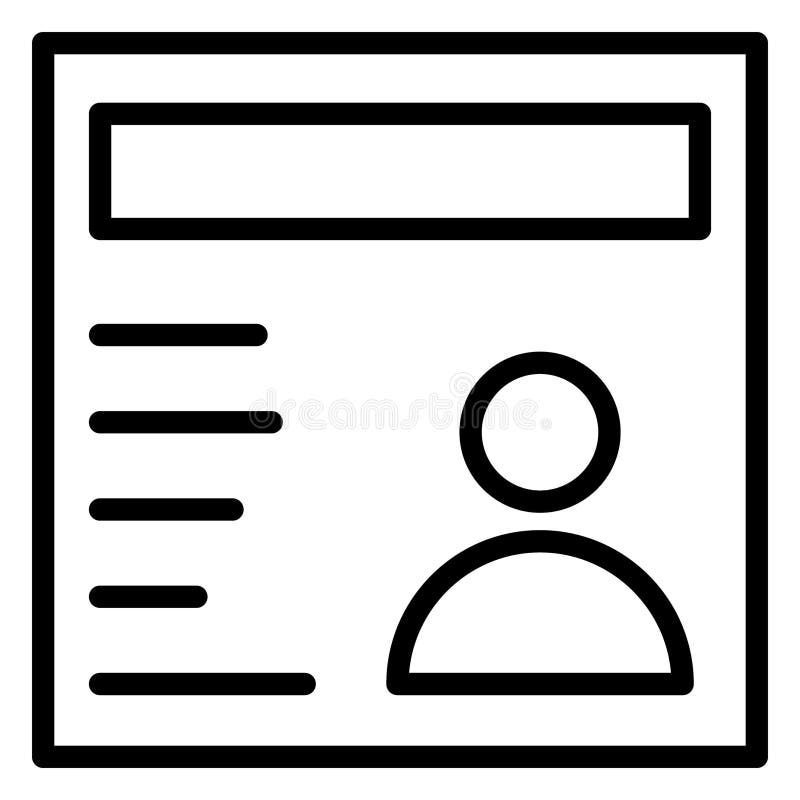 Avatar, Bio Vector Icon Which Can Easily Modify Stock Vector ...