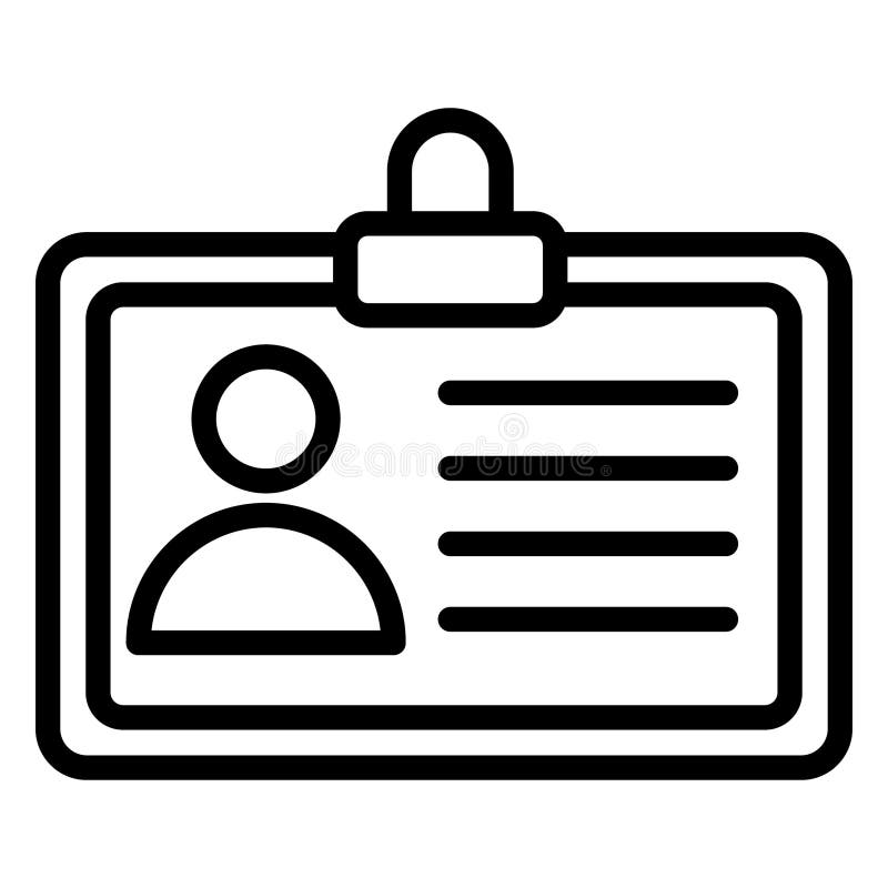 Employee Card, Id Card Vector Icon Which Can Easily Modify Stock Vector ...