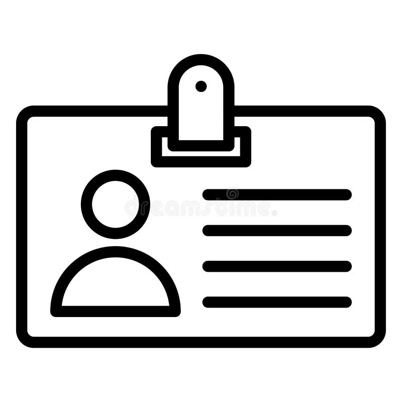 Employee Card, Id Card Vector Icon Which Can Easily Modify Stock Vector ...