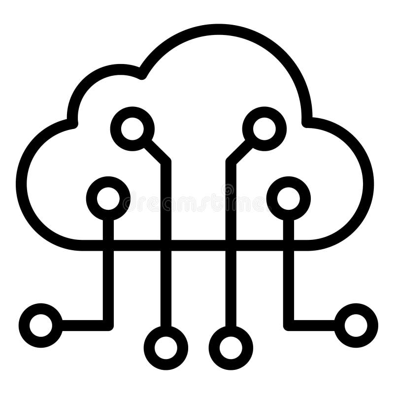 Cloud Computing, Cloud Connection Vector Icon Which Can Easily Modify ...
