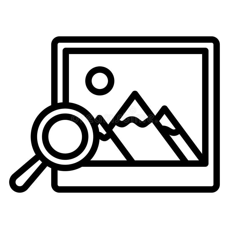 Find Image, Find Landscape Vector Icon Which Can Easily Modify Stock ...