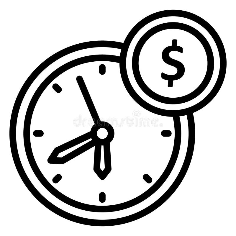 Chronometer, Money Time Vector Icon Which Can Easily Modify Stock ...