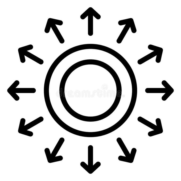 Affiliation Network, Centralized Vector Icon Which Can Easily Modify ...