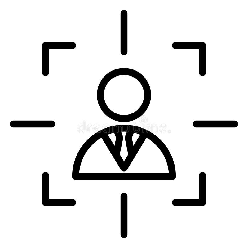 Customer Target, Intention Vector Icon Which Can Easily Modify Stock ...