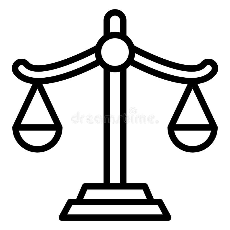 Balance, Court Vector Icon Which Can Easily Modify Stock Illustration ...