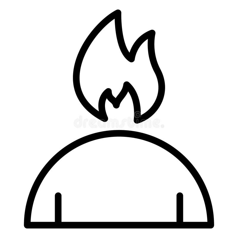Brain Burning, Burn Vector Icon Which Can Easily Modify or Edit Stock ...