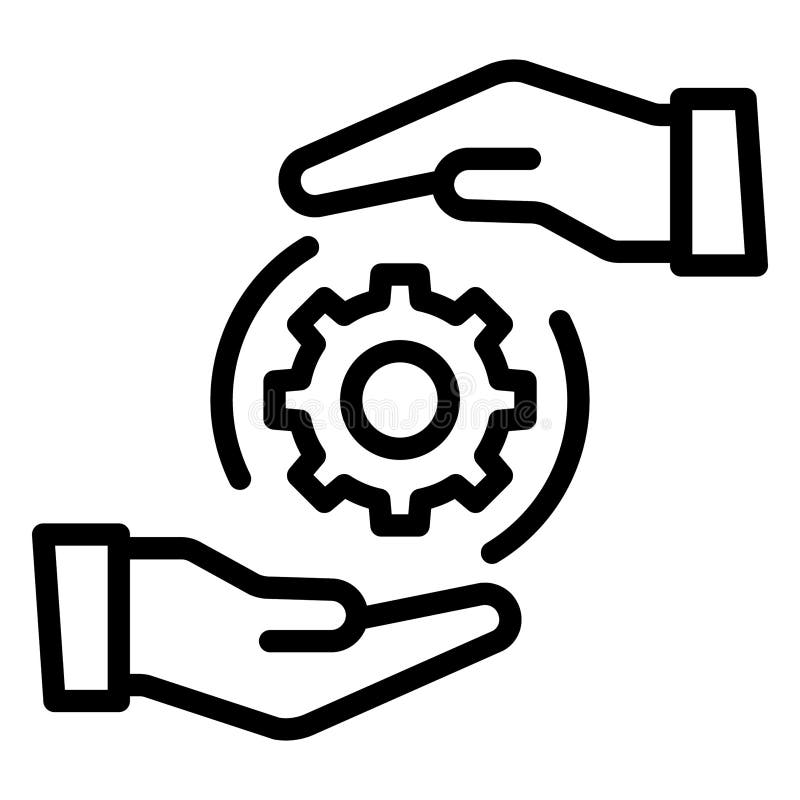 Cogwheel, Driving Force Vector Icon Which Can Easily Modify or Edit ...