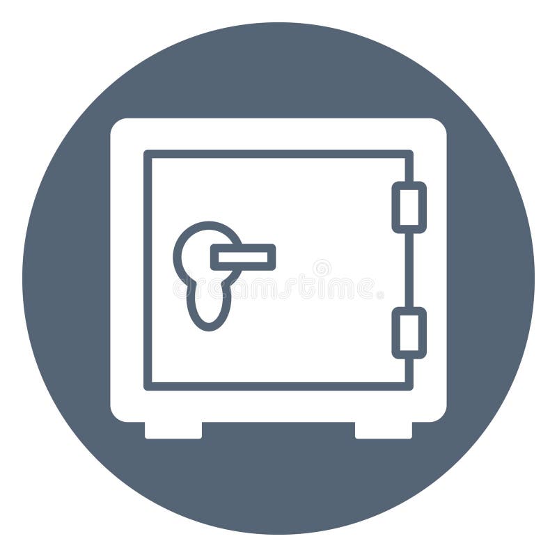 Bank Locker, Bank Safe, Vector Icon Which Can Easily Modify Stock ...