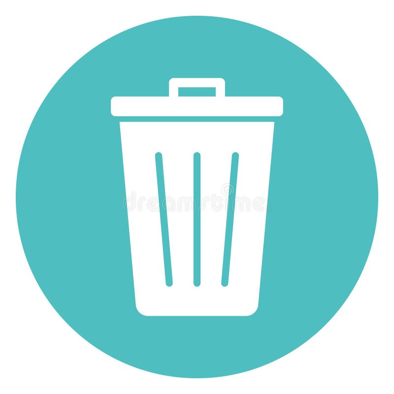 Delete, Dustbin Vector Icon Which Can Easily Modify Stock Illustration ...