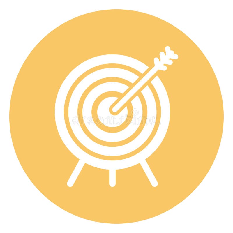 Bullseye, Dart Board, Goal Vector Icon Which Can Easily Modify Stock ...