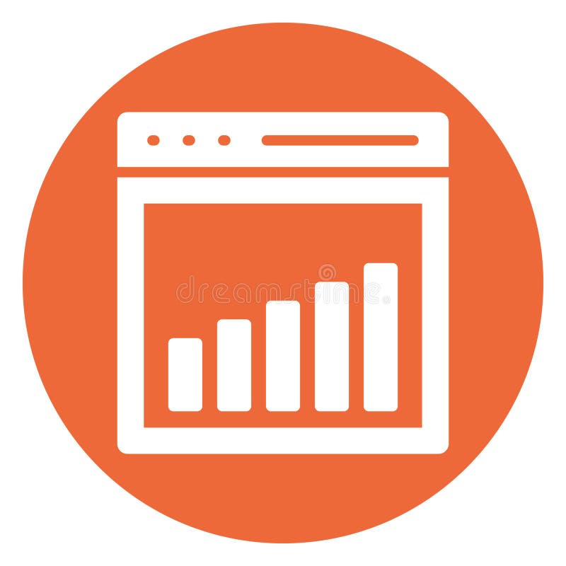 Browser, Web Graph Vector Icon Which Can Easily Modify Stock Vector ...