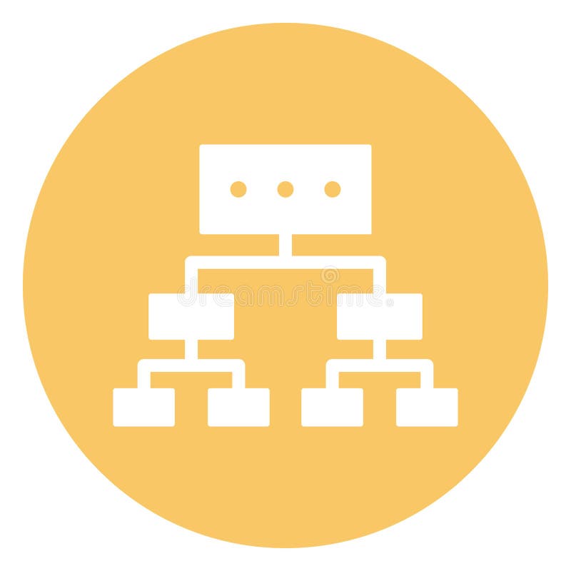 Data Sharing, Hierarchy Vector Icon Which Can Easily Modify Stock ...