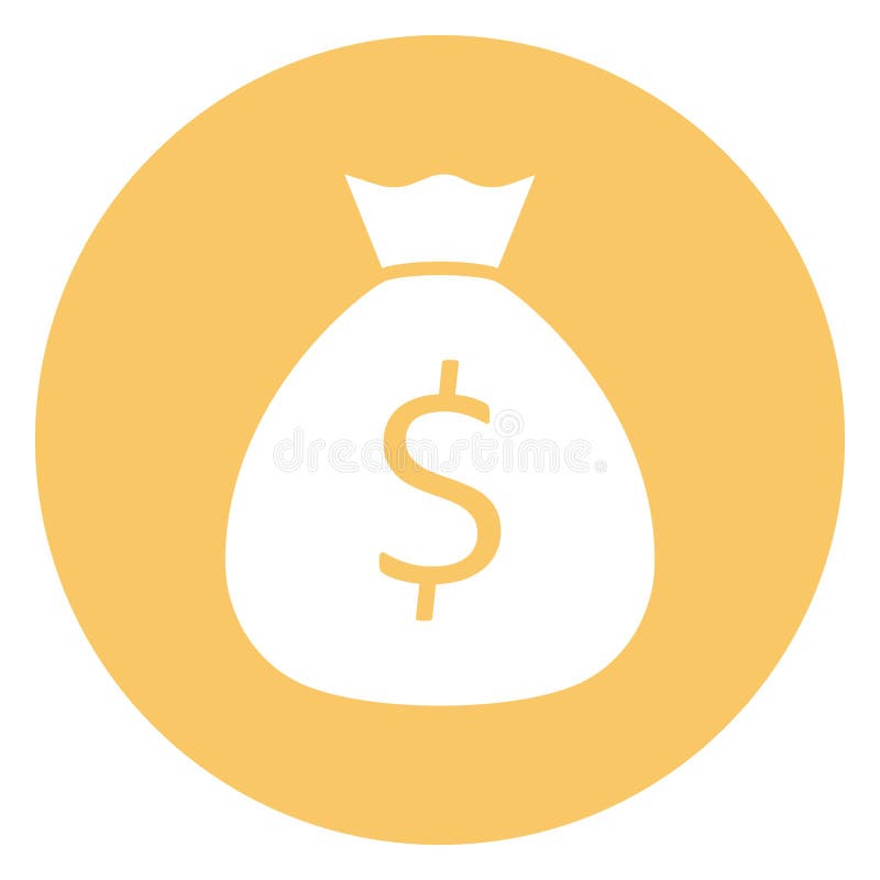 Currency Sack, Dollar Sack Vector Icon Which Can Easily Modify Stock ...