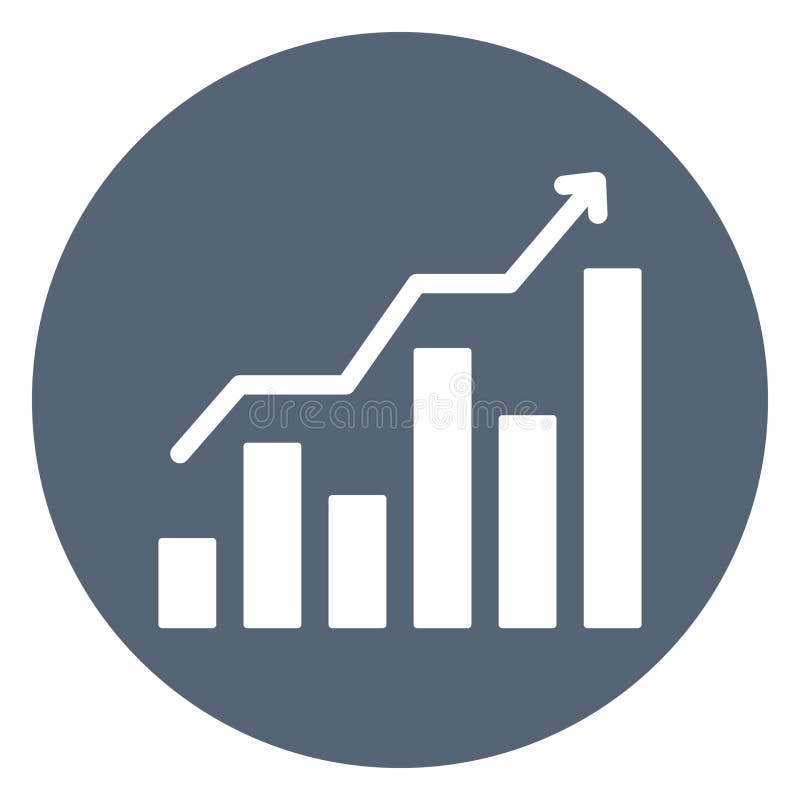 Achieving Goals, Bar Graph Vector Icon Which Can Easily Modify Stock ...