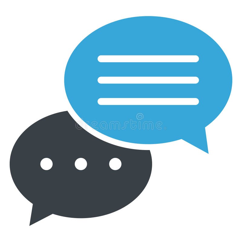 Chat Balloon, Chat Bubble Vector Icon Which Can Easily Modify Stock ...