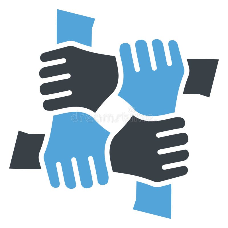 Business, Collaboration Hands Vector Icon Which Can Easily Modify Stock ...