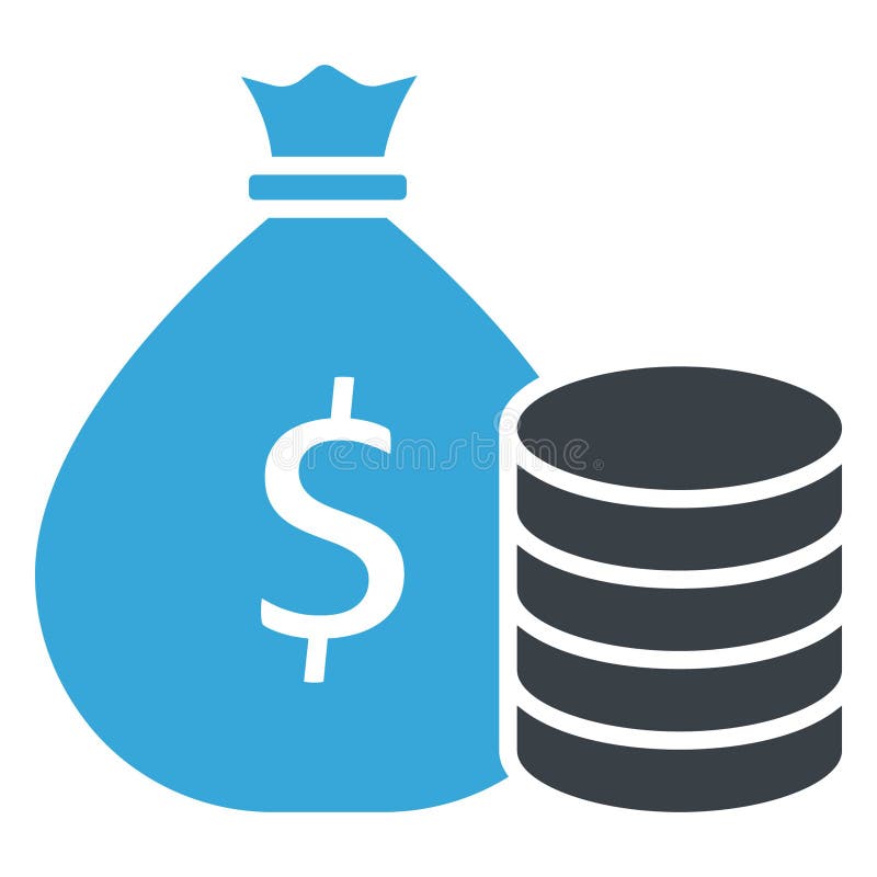 Currency Sack, Dollar Sack Vector Icon Which Can Easily Modify Stock ...