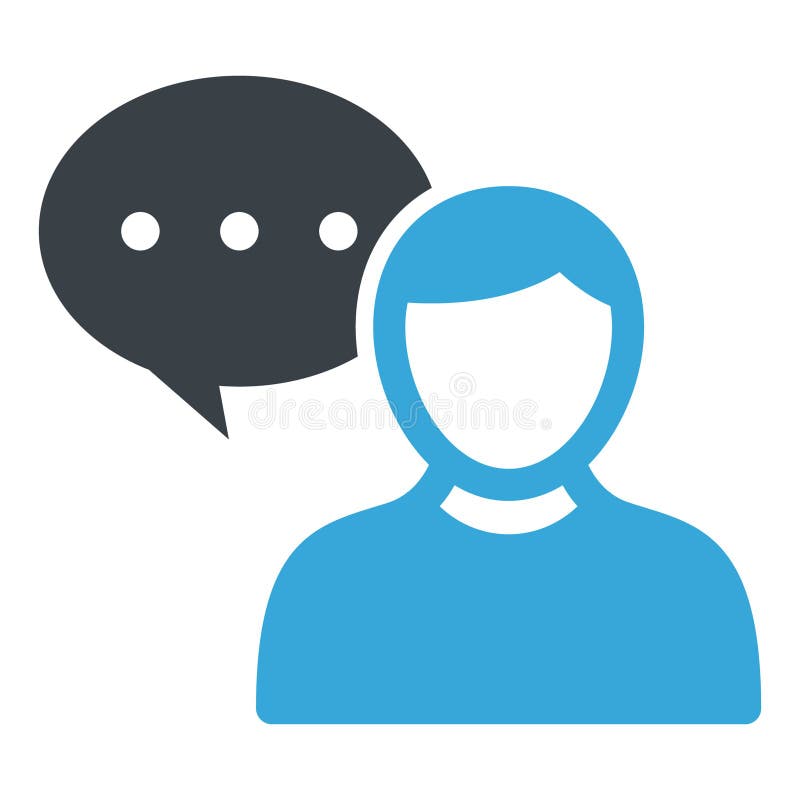Chat Bubble, Consultant Vector Icon Which Can Easily Modify Stock ...