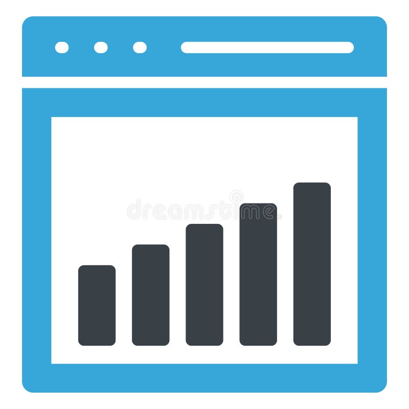 Browser, Web Graph Vector Icon Which Can Easily Modify Stock Vector ...