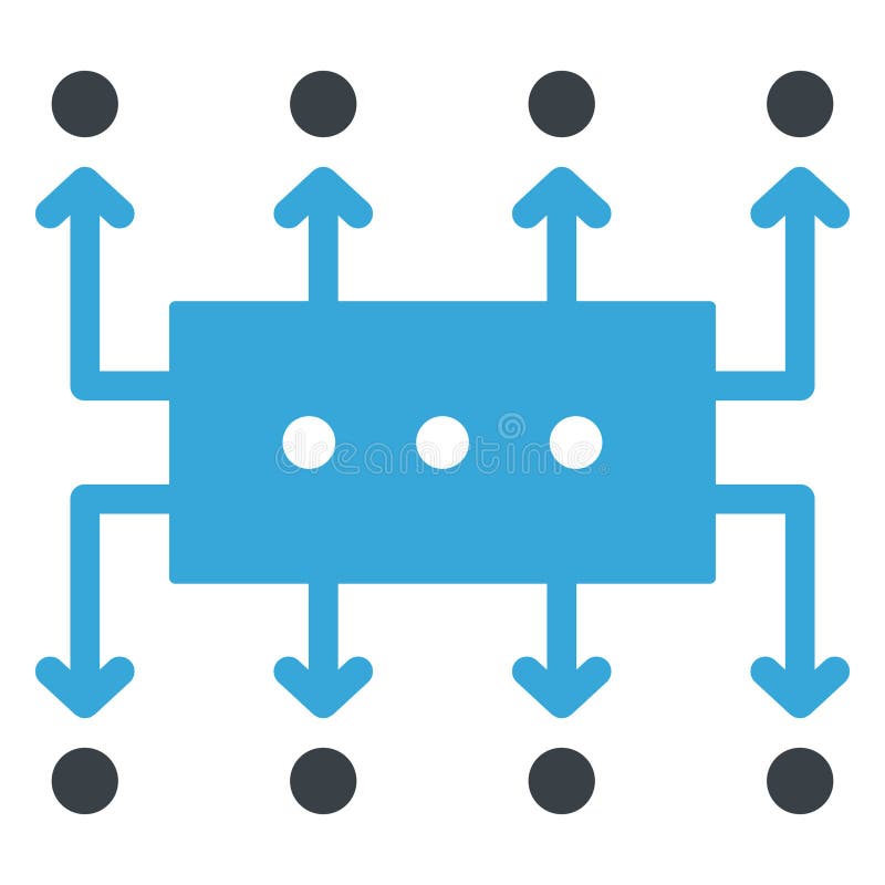 Data Flow, Data Planning Vector Icon Which Can Easily Modify Stock ...