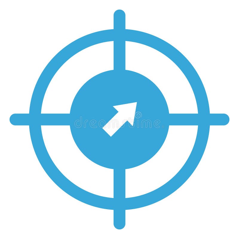 Behavioral Targeting, Crosshair Vector Icon Which Can Easily Modify ...