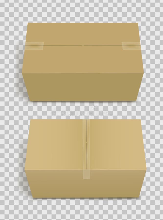 Brown Open Box. Cardboard Moving Box Stock Vector - Illustration of ...