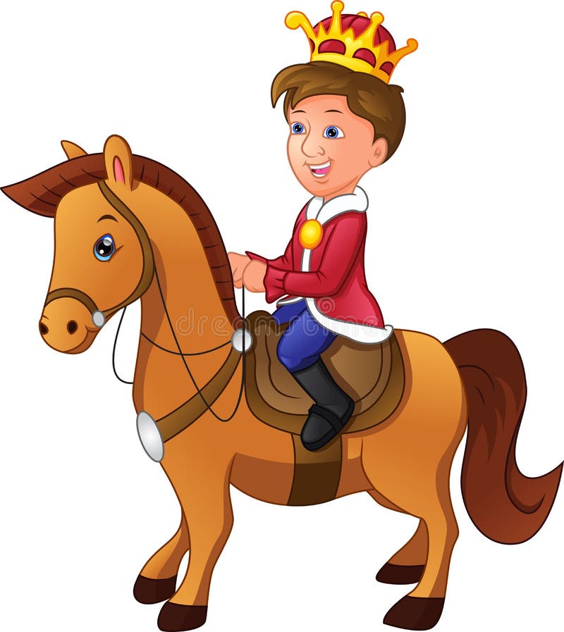 Prince Charming On Horse A Knight Riding A Horse But The Horse Is