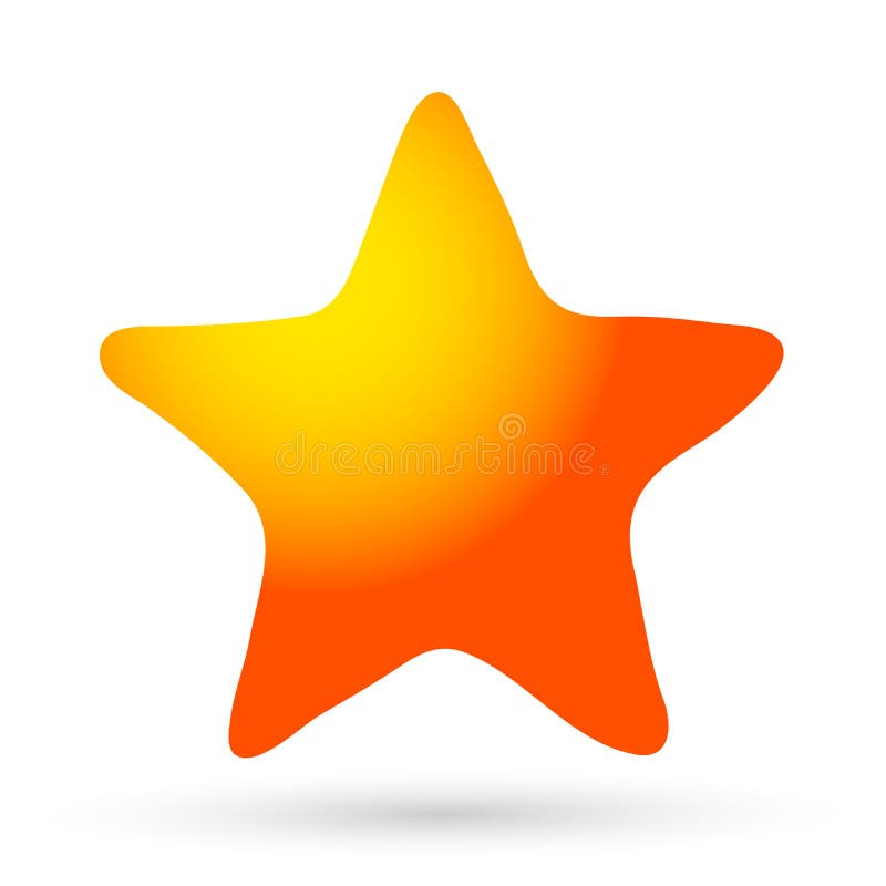Yellow Gold Orange Bright Star Icon Logo Vector Stock Vector ...