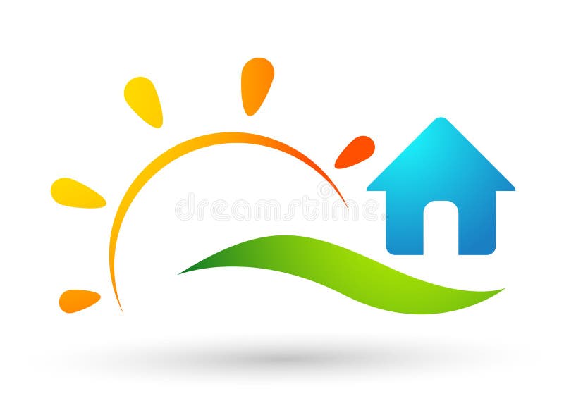 Home House Company Logo Simple Flat Icon Vector Illustrations Stock ...