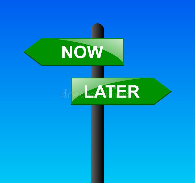 Checklist now later stock vector. Illustration of agreement - 176756271